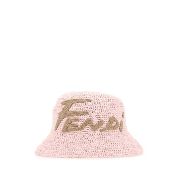 Fendi | Accessories | Fendi Pastel Pink Crochet Hat | Poshmark